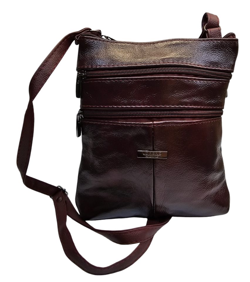 Ladies Genuine Soft Real Leather Crossover Body Bag Shoulder Bag Purse ...