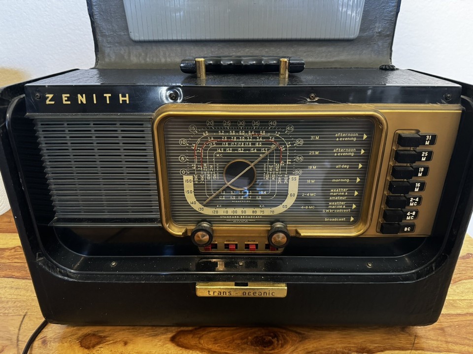 Vintage Zenith Trans Oceanic Model H500 Shortwave Radio W/ 2 Manuals | eBay