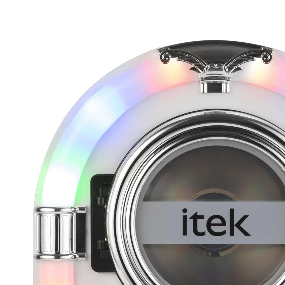 Jukebox by iTek CD Player, Bluetooth, FM Radio with R/C, Gloss White ...