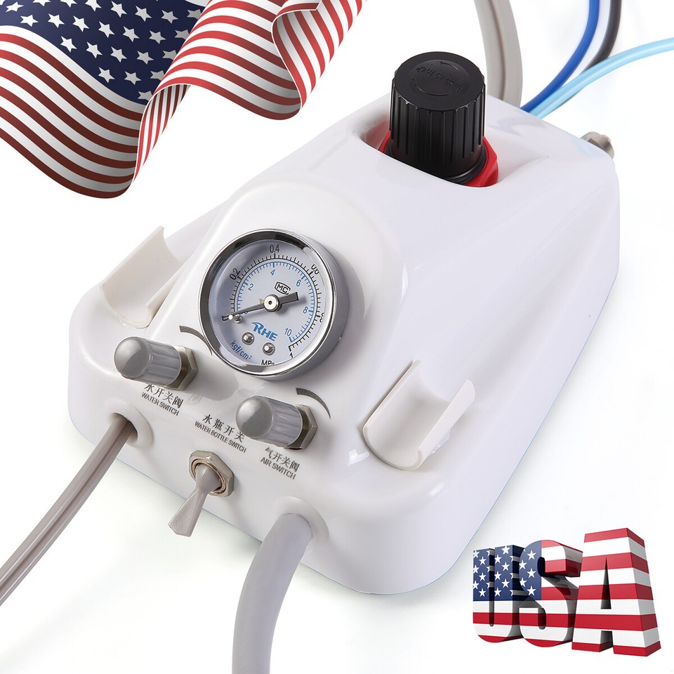 Portable Dental Turbine Unit 3 Way Syringe Work with Air Compressor ...