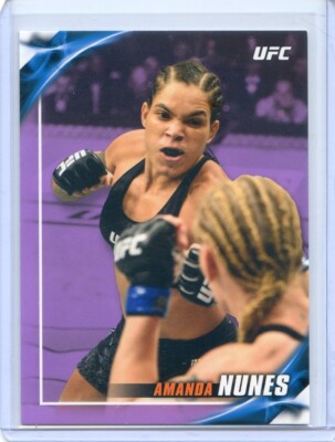 2019 Topps UFC Knockout AMANDA NUNEZ #64 PURPLE Parallel SP #17/25 | eBay