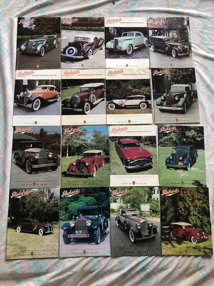 Packard International Motor Car Club Magazines 148 Issues, 1972 Thru ...
