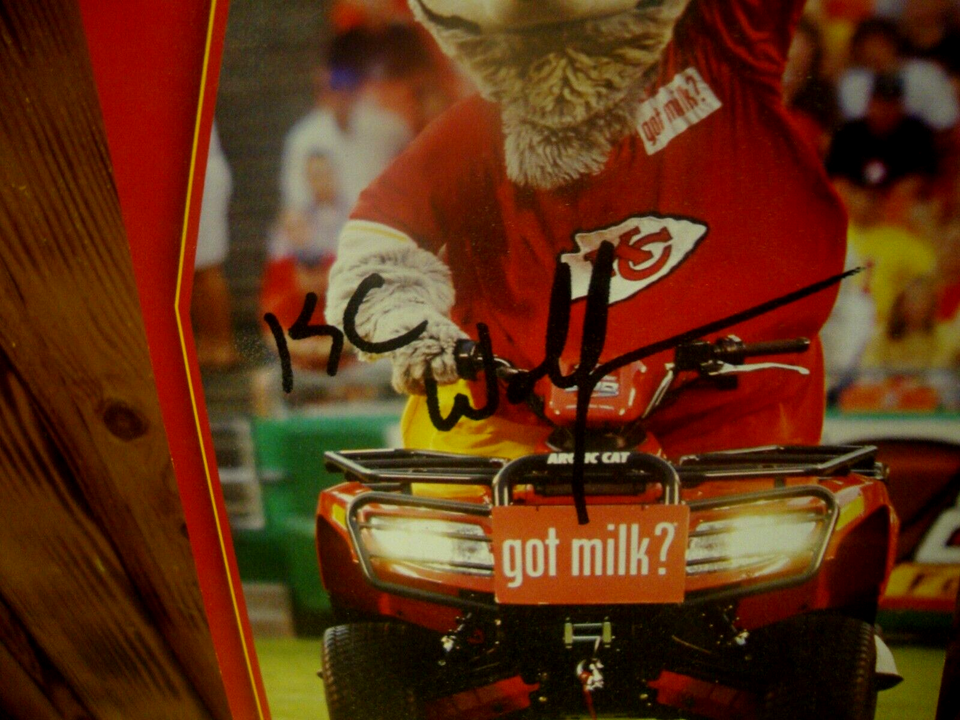 KC Wolf Mascot Autographed 5 x 8 Card Signed Kansas City Chiefs | eBay