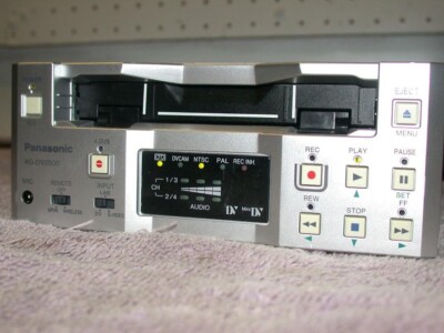 PANASONIC AG-DV2500P MINI DV DVCAM VCR DECK NTSC PAL WORKS GREAT BIN~BR ...