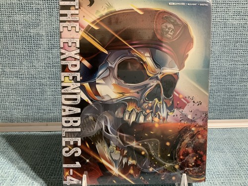 THE EXPENDABLES 1-4 FACTORY SEALED STEELBOOK 4K ULTRA HD + BLU-RAY ...