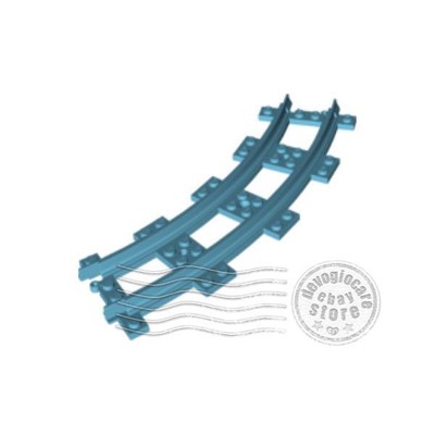 1x LEGO 85976 Train Curve (Narrow) Medium Azure | 6125658 | eBay