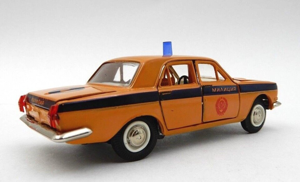 VINTAGE VOLGA 24 A26 RUSSIAN 1:43 SCALE DIECAST VOLGA GAZ TA3-24 POLICE ...