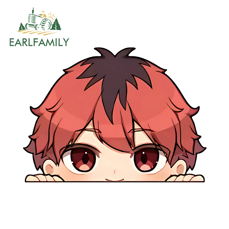 EARLFAMILY 5.1" Cute Frieren Fern Chibi Anime Car Decals Peeker Design ...