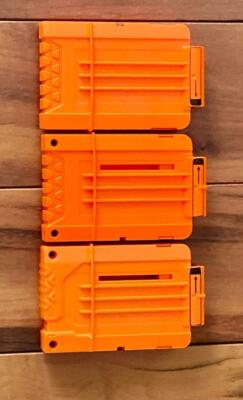 Nerf Gun Nerf n Strike Set of 3 Ammo Clips Foam Dart Holds 6 Rounds ...
