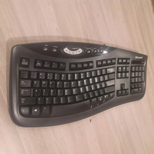 Microsoft Comfort Curve Ergonomic Keyboard 2000 v1.0 KU-0459 Wired USB ...