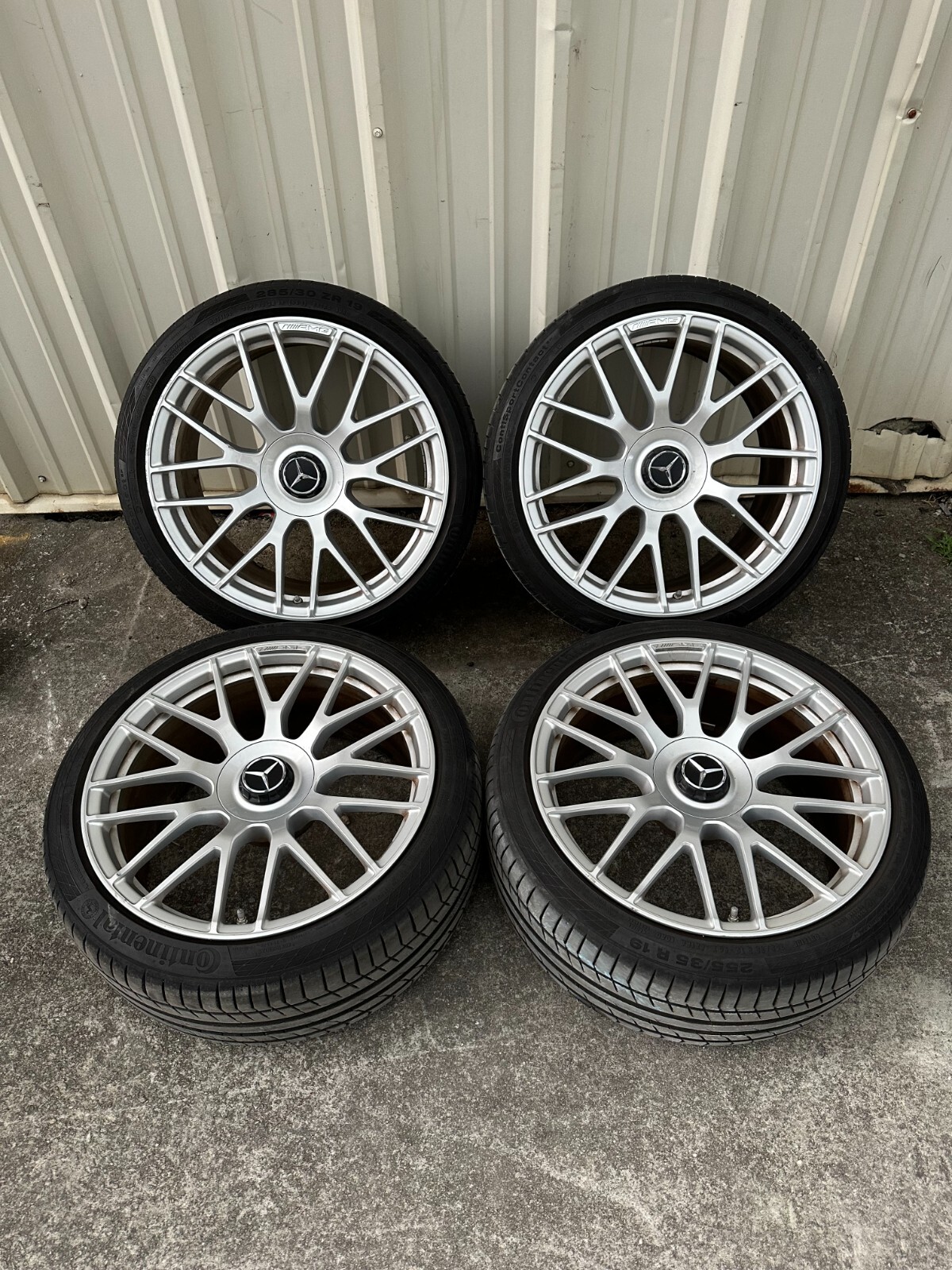 2017 MERCEDES-BENZ C63 AMG WHEELS RIMS TIRES 2054016000 2054015900 19X9 ...