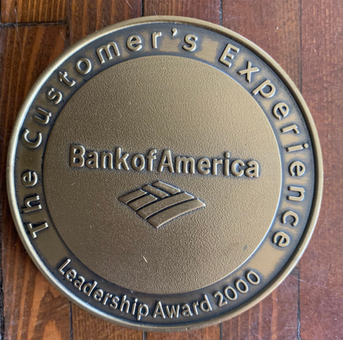 Bank Of America 2000 Leadership Award 3" Bronze Limited Edition ...