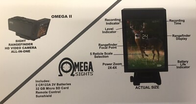 Omega II Range Finding, Video-Sight with Protective Cover 682863353679 ...