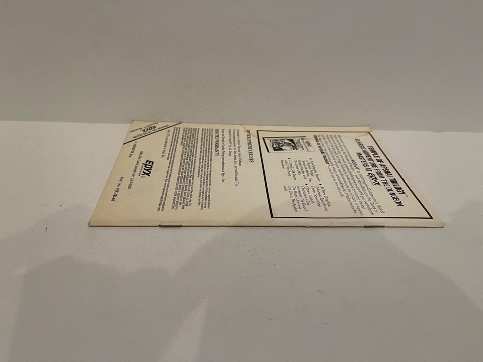 Rogue Atari ST INSERT MANUAL ONLY Big Box System | eBay