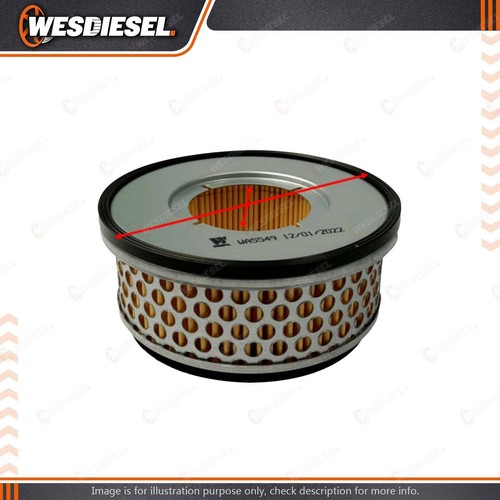 Wesfil Round Air Filter fits Kubota B5100 0.5L D 2Cyl F2400 1.1L D 3Cyl ...