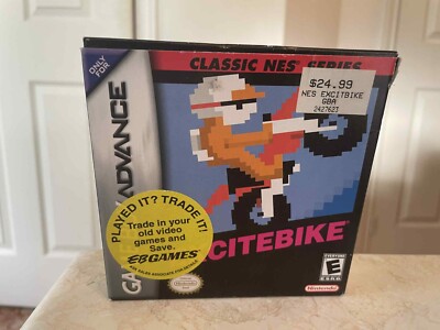 Excitebike Classic NES Series GBA Nintendo Game Boy Advance BOX ...