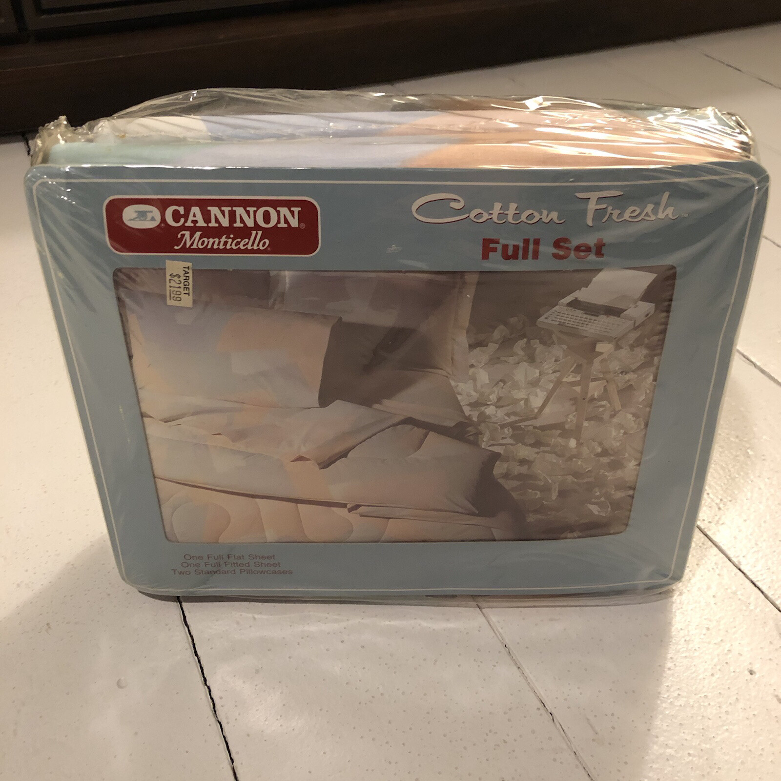 Vintage NOS Cannon Monticello Cotton Fresh Bed Sheets Bedding Full ...