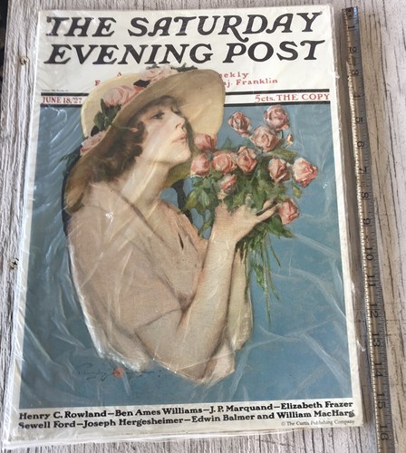Metal Sign, The Saturday Evening Post, “June 18,’27” Edition 16in by ...