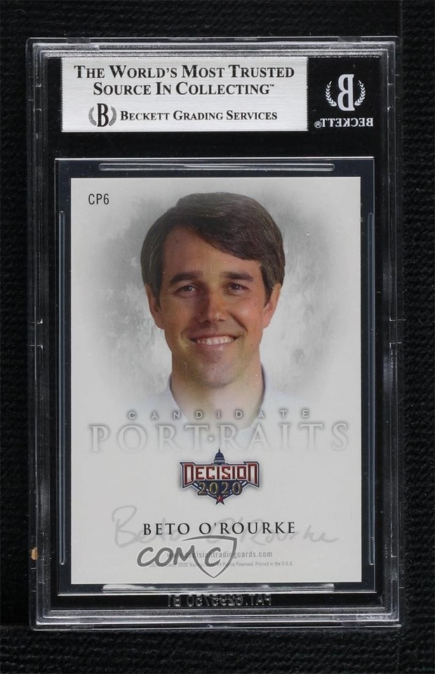 2020 Decision Candidate Portraits Green Vault /3 Beto O'Rourke #CP6 BGS ...