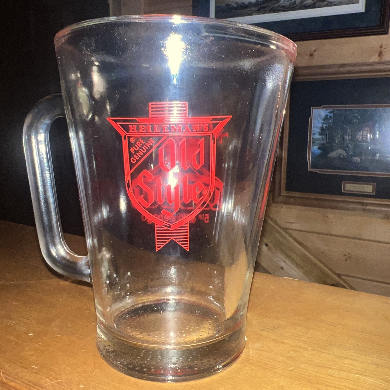 Heilmans Old Style Vintage Beer Pitcher Ad for Old Style INN LaCross WI ...