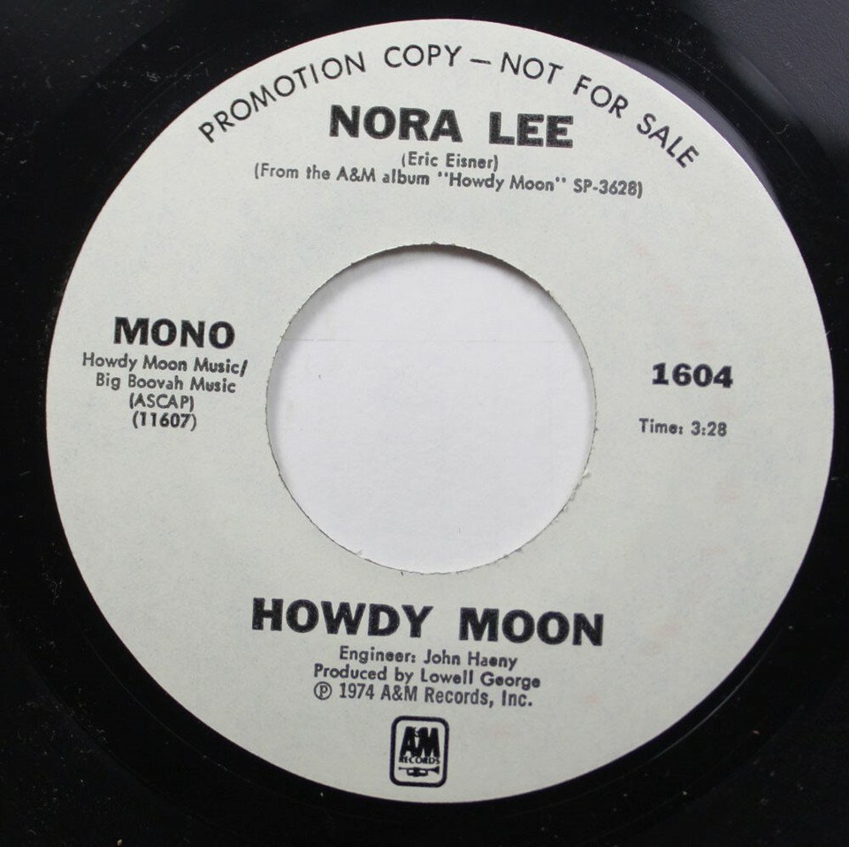 Rock Promo Nm! 45 Nora Lee - Howdy Moon / Howdy Moon On A&M Records | eBay