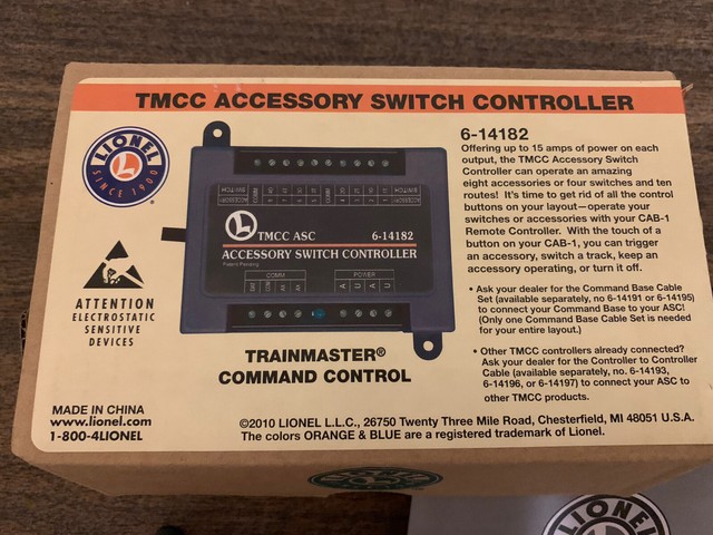 TMCC Lionel Accessory Switch Controller 6 - 14182 FS for sale online | eBay