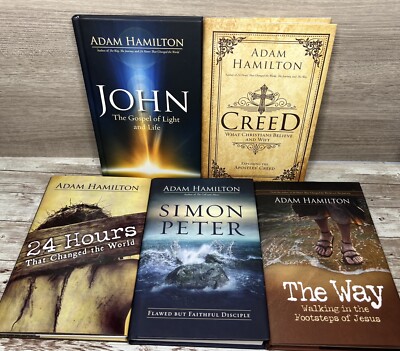Lot 5 Adam Hamilton Christian Bible Study Hardcover Books - The Way ...