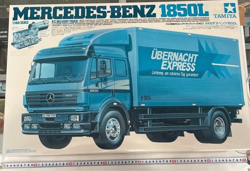 Vintage TAMIYA 1/14 Mercedes Benz 1850L Delivery truck "Unassembled" F ...