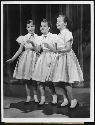 Kane Triplets Vocal Group Original 1960 Stamped Press Photo Be Our ...