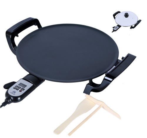 Ethniq 16" Electric Griddle for Injera Crepe, Lefse, Mogogo, Mitad ...