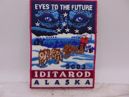 Alaska's Iditarod Dog Sled Race Embroidered patch 2003 2 3/4" x 3 5/8 ...