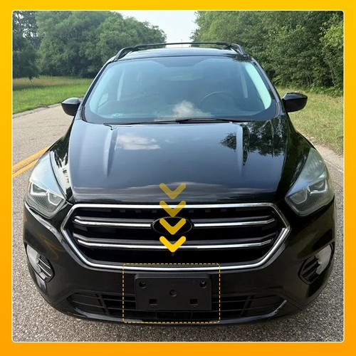 Fit For 2017 2018 2019 Ford Escape Front Bumper License Plate Frame ...