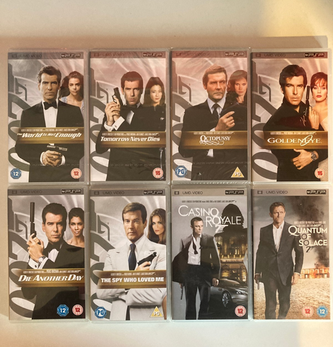 007 James Bond UMD Complete UK Collection PSP Movie Film Bundle ...
