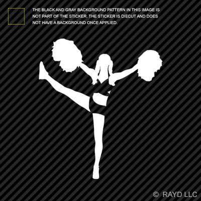 (2x) Cheerleading Cheerleader Sticker Die Cut Decal Self Adhesive Vinyl ...