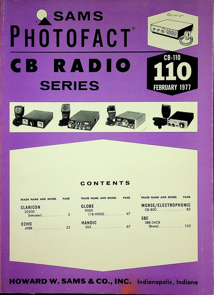 SAMS Photofact CB Radio Series Books | eBay