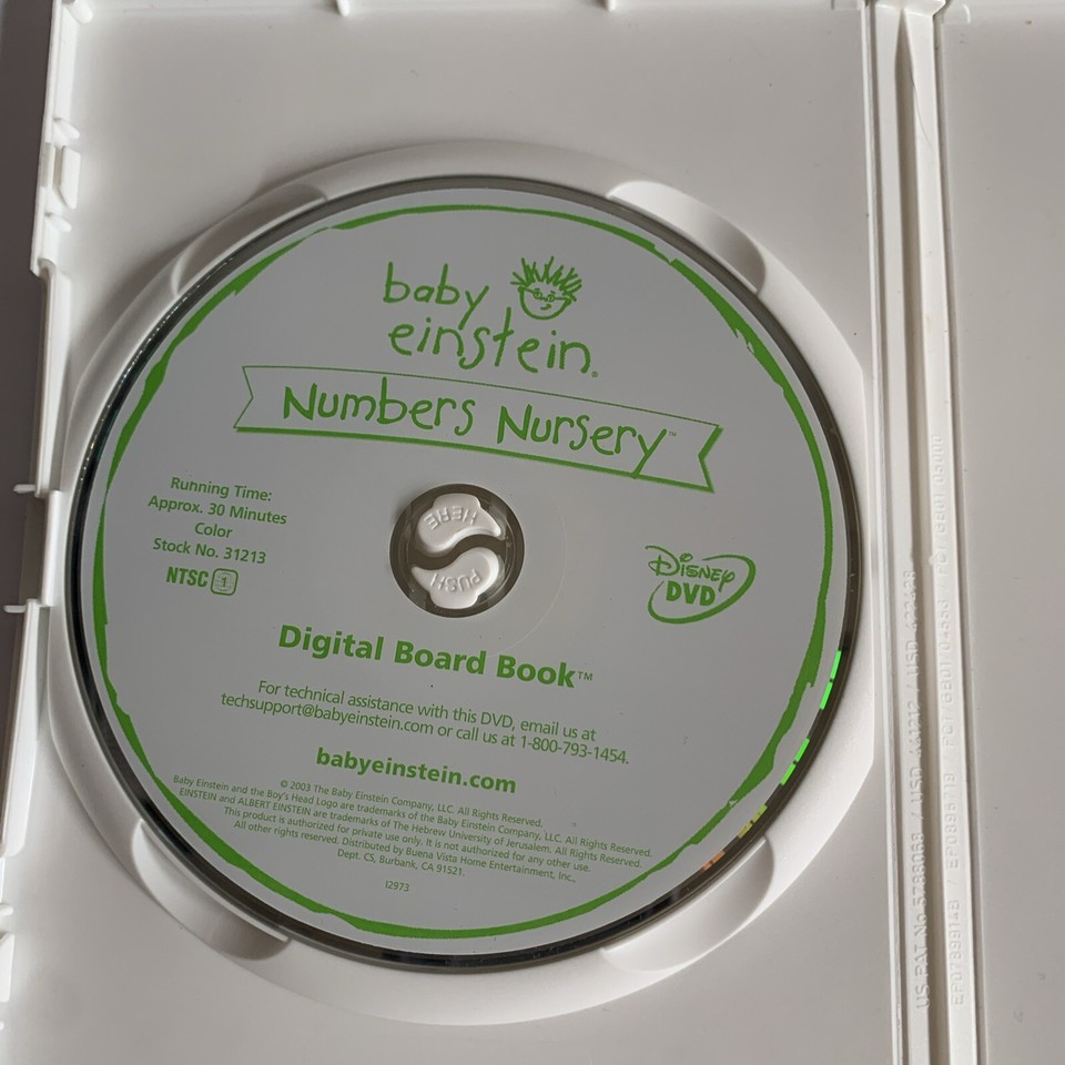 Baby Einstein: Numbers Nursery (DVD, 2003) Preowned (See Pics) Good ...