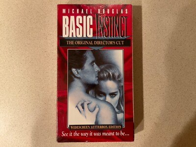 Basic Instinct (VHS, 1992, Widescreen) Michael Douglas, Sharon Stone - Sealed | eBay