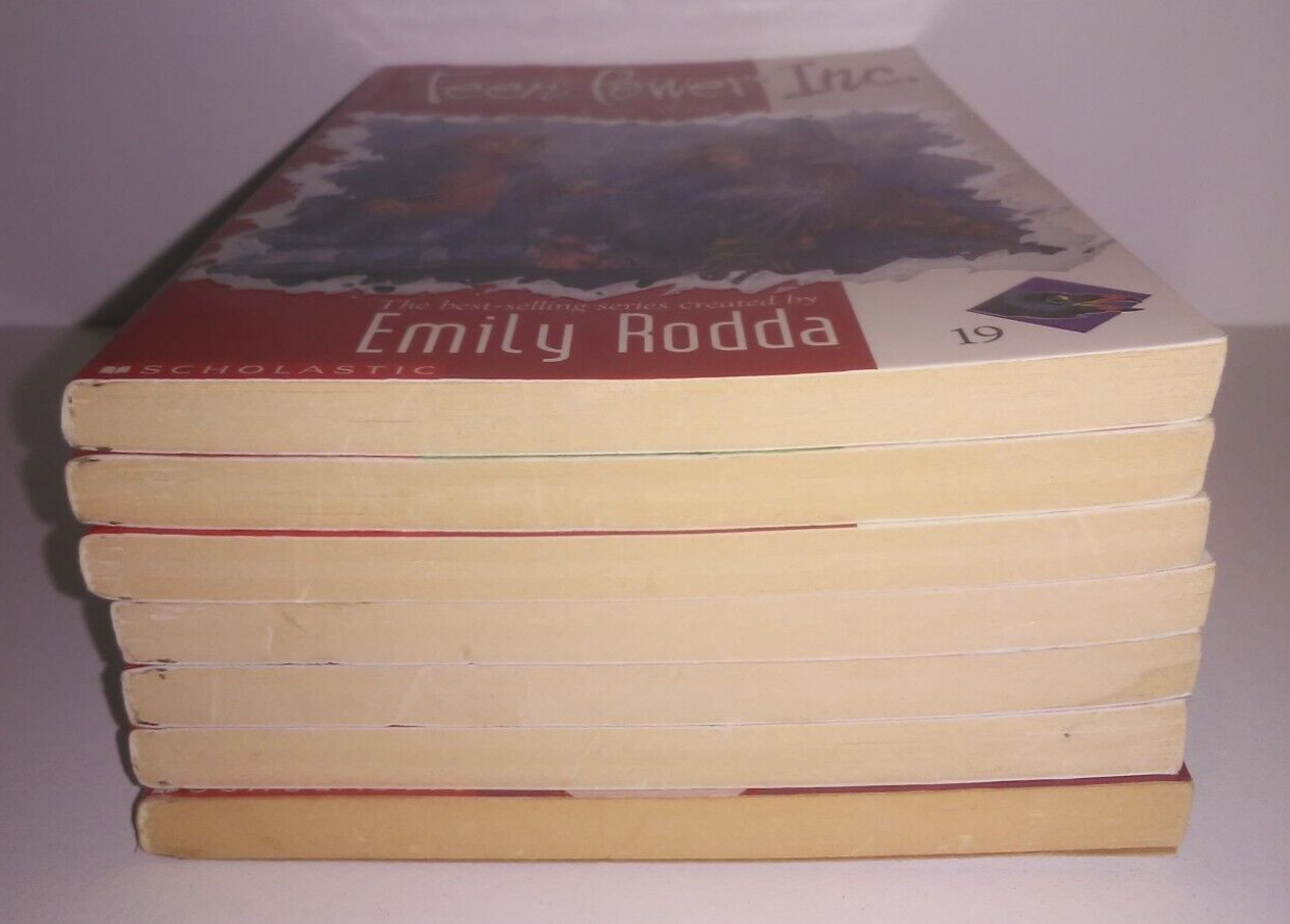 7 x Teen Power Inc Paperback Books Emily Rodda Lot #1 2 3 6 7 8 19 Cry ...