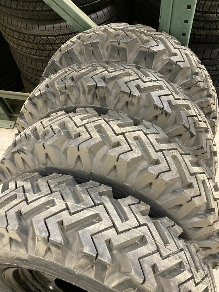 10x16.5 & 12x16.5 Skid-Steer Snow Tires 4 Pack | Black | 12 Ply | Size ...