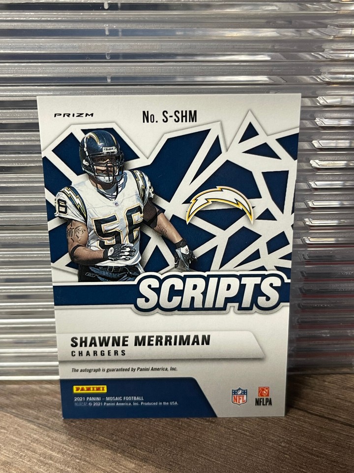 2021 Panini Mosaic Scripts Shawne Merriman #S-SHM Auto San Diego ...