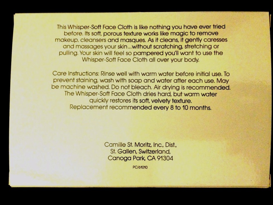 WHISPER-SOFT GENTLE FACE WASH SHAMMY ALTERNATIVE TO AVEDAS SHAMMY CLOTH ...