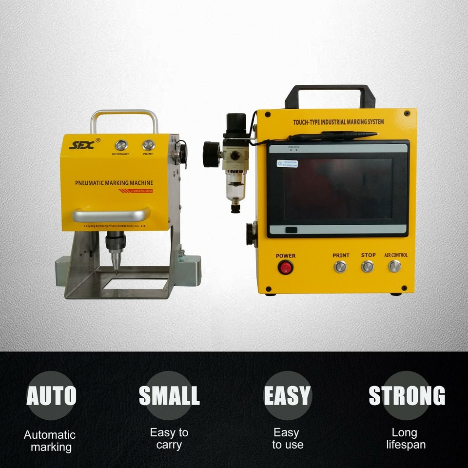 US Stock Portable Pneumatic Dot Peen Marking Machine Metal Engraver 80 ...
