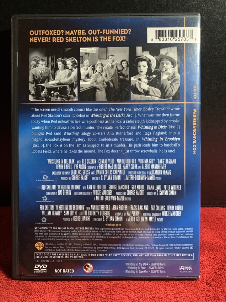 Red Skelton Whistling 3-disc Set Collection (DVD) 883316257838 | eBay