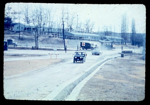 Color Slide Military Jeep Ambulance Red Cross Base South Korea Camp ...