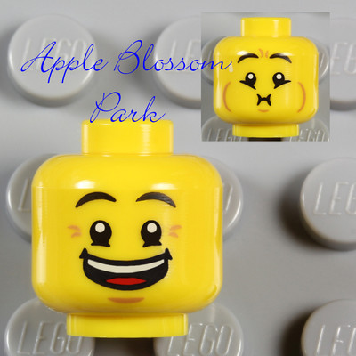 NEW Lego Boy/Girl MINIFIG HEAD w/Minifigure Happy Movie Smile & Kid ...