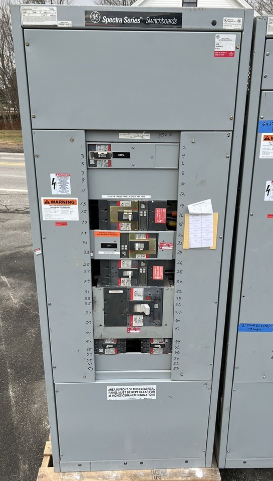 GE 2500 Amp Main Breaker Switchboard 480/277V 3 Phase Distribution ...