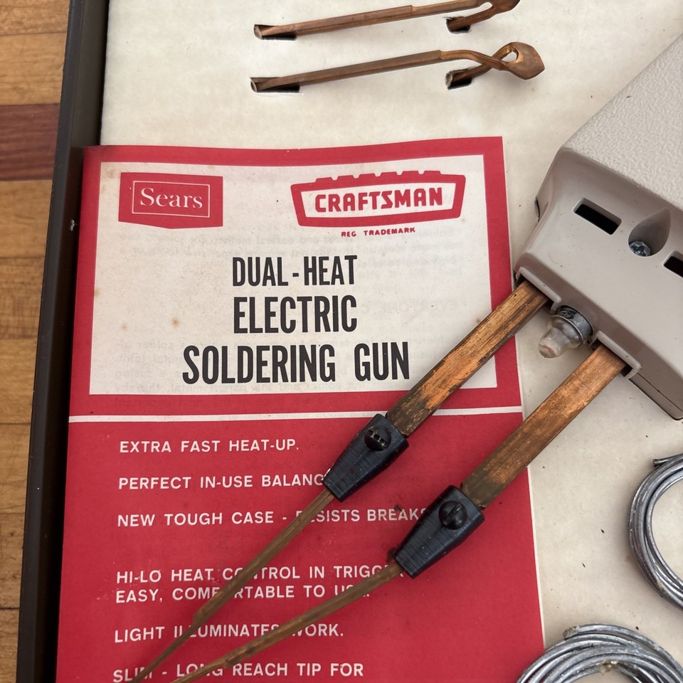Vintage Sears Craftsman 200 Single and Dual Heat Soldering Gun NOS ...