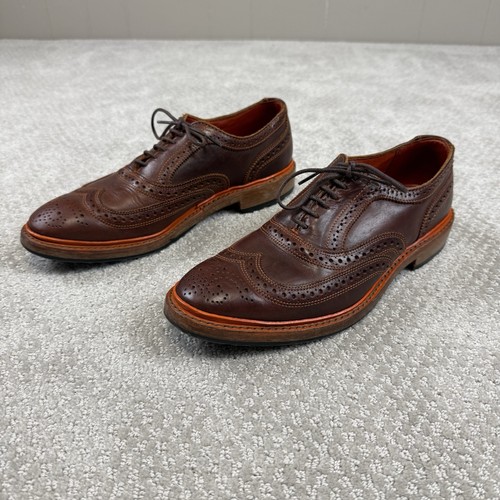 Allen Edmonds Shoes Mens 8 Ridgeway Leather Lace Up Wingtip Oxford ...