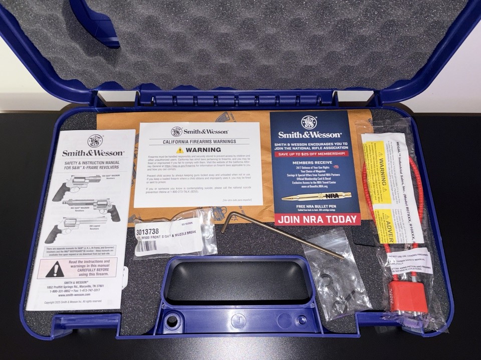 Smith & Wesson S&W 500 Mag 8” Fitted Original Hard Case*Box*Large*New & Complete | eBay