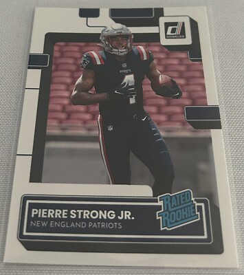 2022 Donruss Football Pierre Strong Jr. New England Patriots Rookie ...